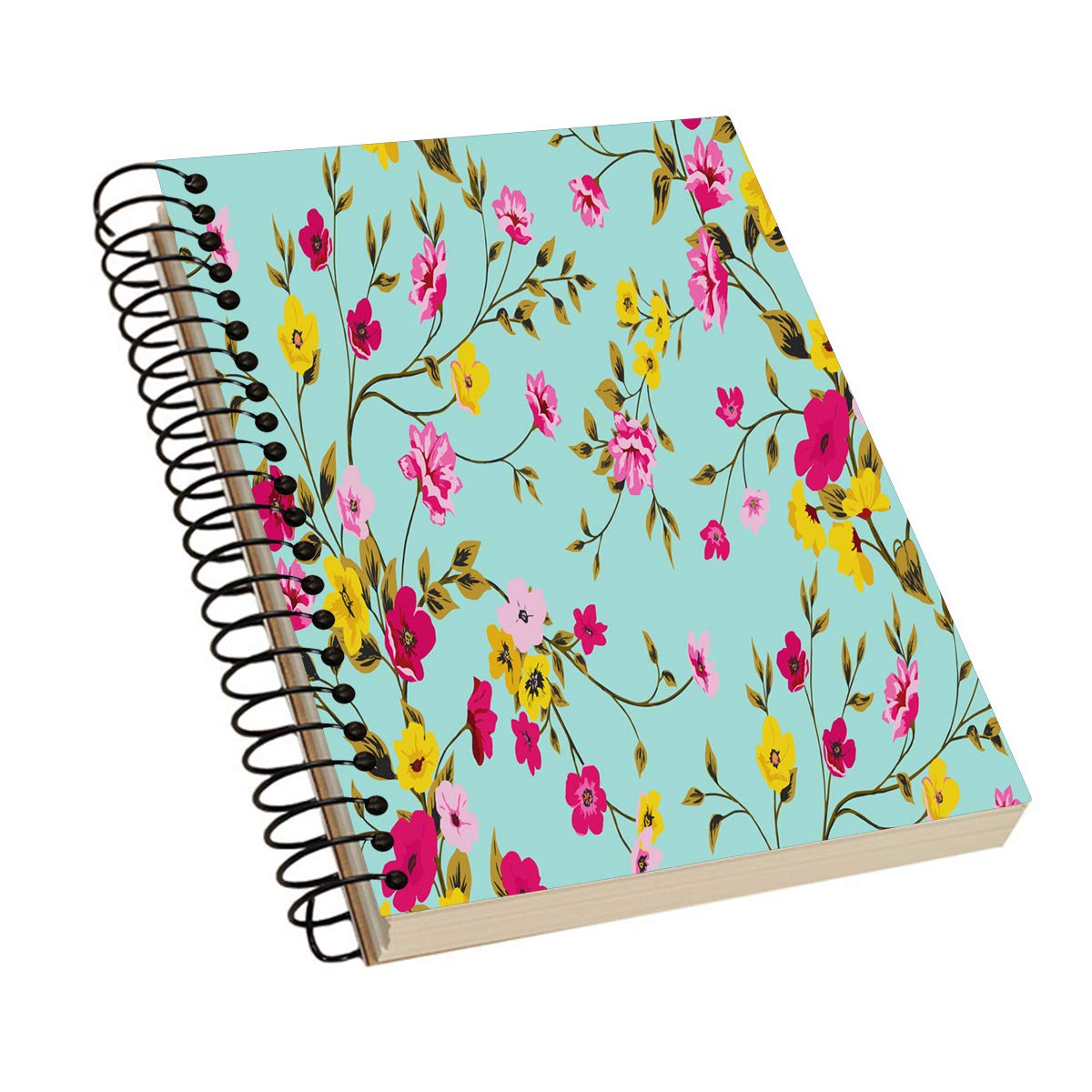Rejoy Spiral Bound Notebook, Plain Notebook, Size : A5 | Floral Acrylic ...