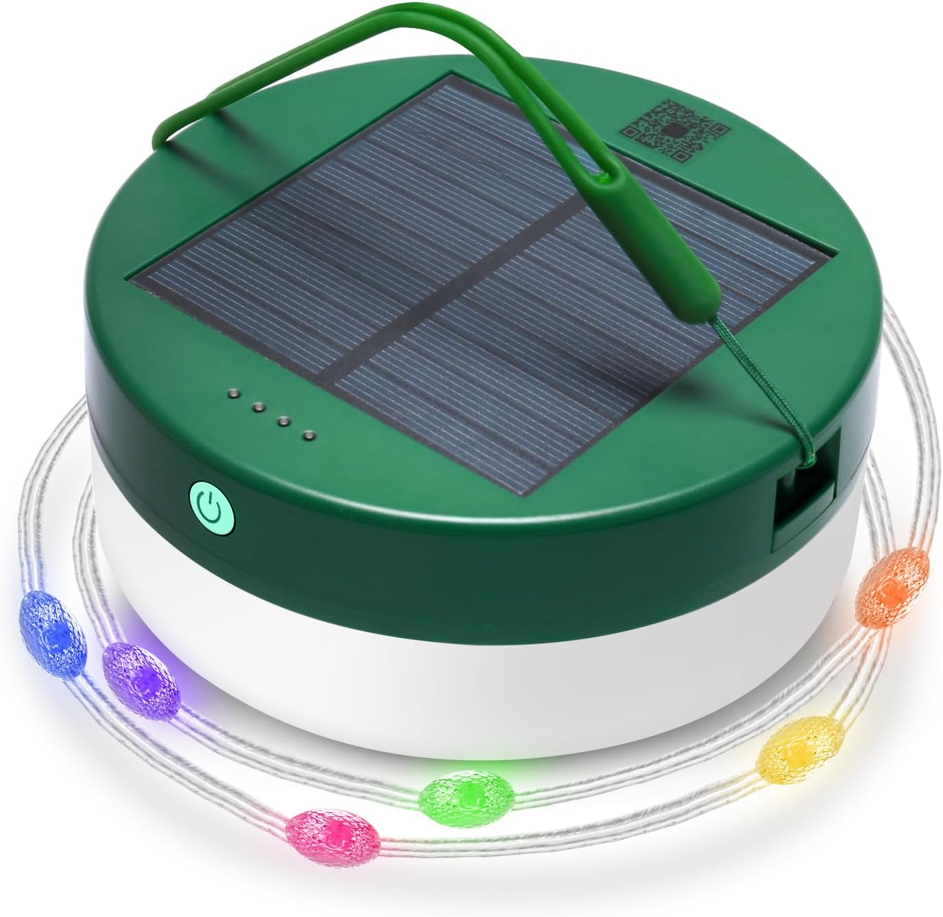 16.4FT RGB IC Solar String Lights with USB Charging Port,IP 65 ...