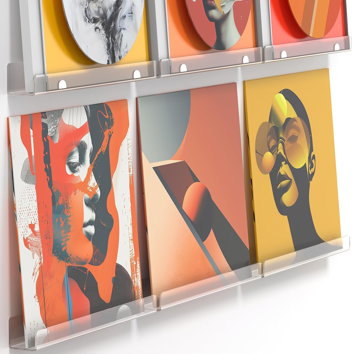 Amazon.com: MINDEPOT Vinyl Record Holder Wall Mount, 6 Pack 12 inch ...