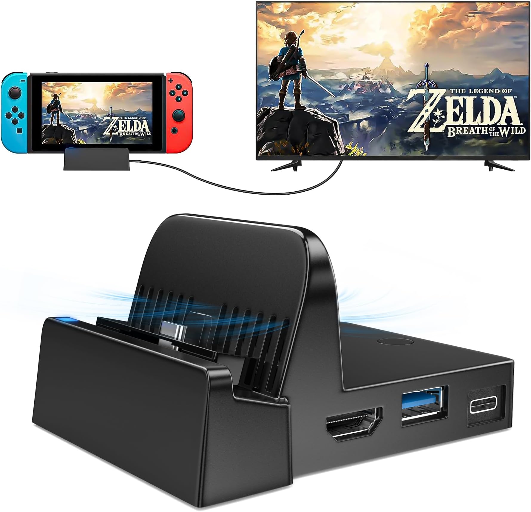Amazon.com: Portable Switch TV Docking Station with 4K/1080P HDMI and ...