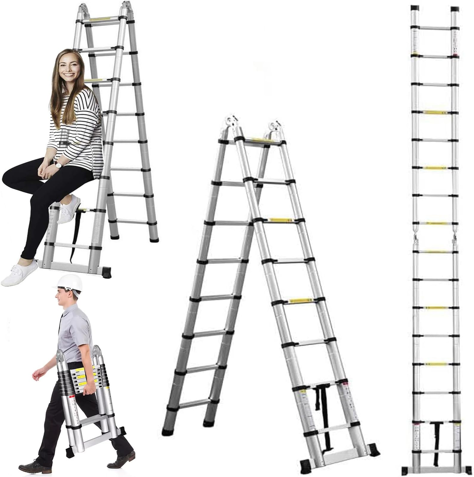 Little Giant Ladder Systems LG Escalera Multiuso con Capacidad de Carga ...