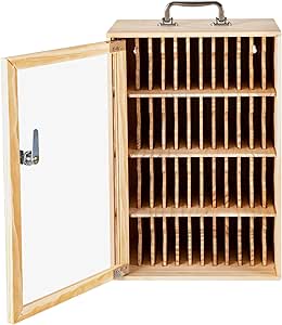 Amazon.com: Mgorgeous Wooden Cell Phone Storage Cabinet Large Multi ...