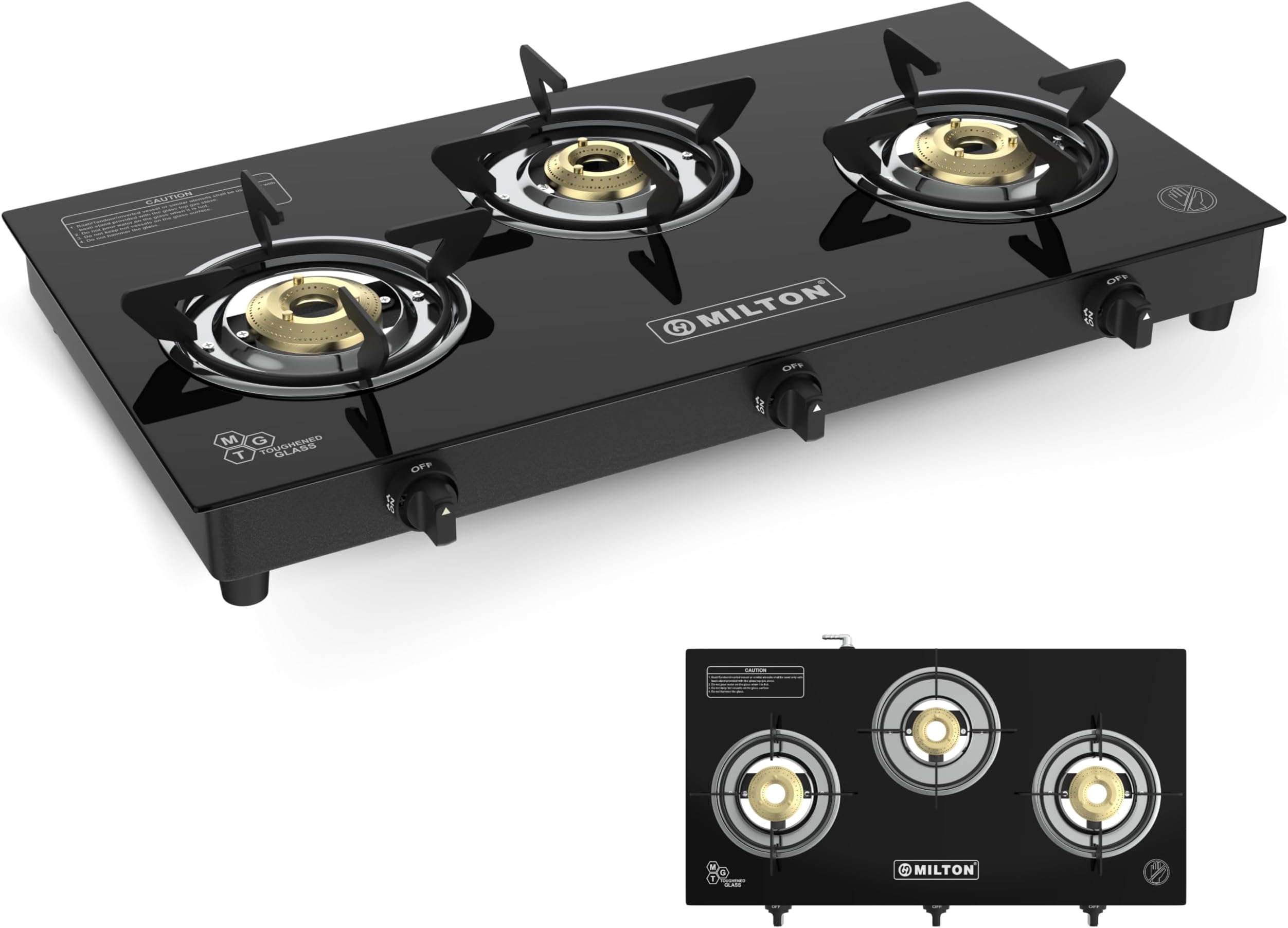 Prestige Svachh Neo Gtsn 03 Toughened Glasstop Gas Stove with Liftable ...