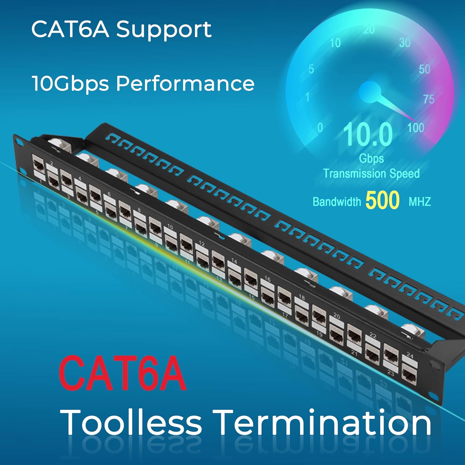 Rapink Patch Panel 24 Port Cat6A with Inline Nepal | Ubuy