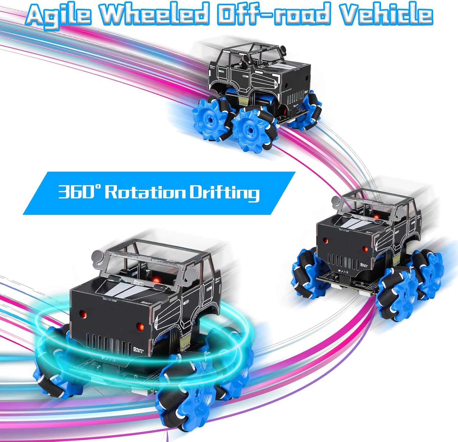 Craft Your Own Fun: 360° Rotating RC Car Soldering Kit for STEM ...