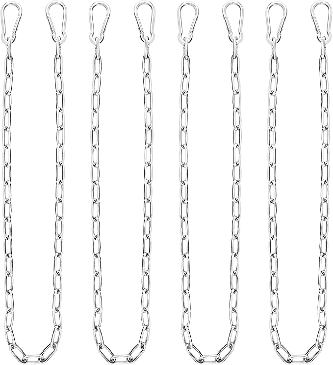 Amazon.com: 4 Pack 44.5 Inch Hanging Swing Chain Kit Heavy Duty Porch ...