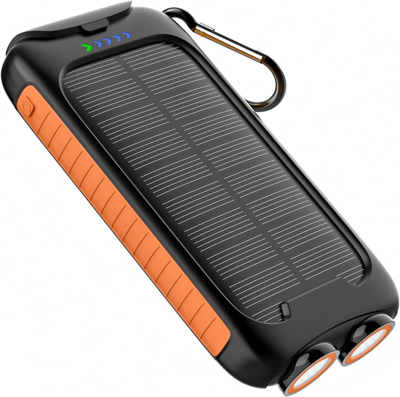 Amazon.com: Solar Charger Power Bank -Waterproof Portable Solar Phone ...