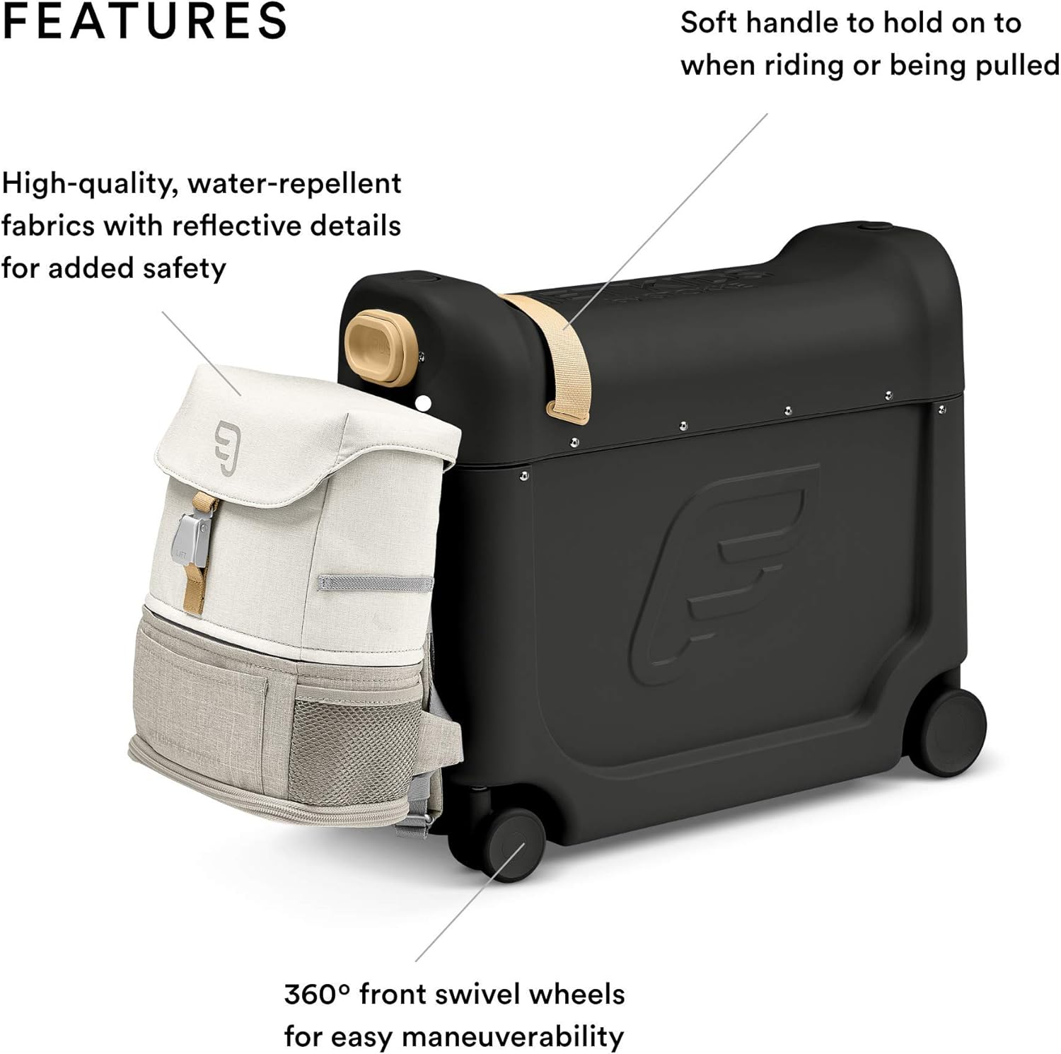 Buy JetKids by Stokke Travel Bundle, Black - Includes Kid’s Ride-On ...