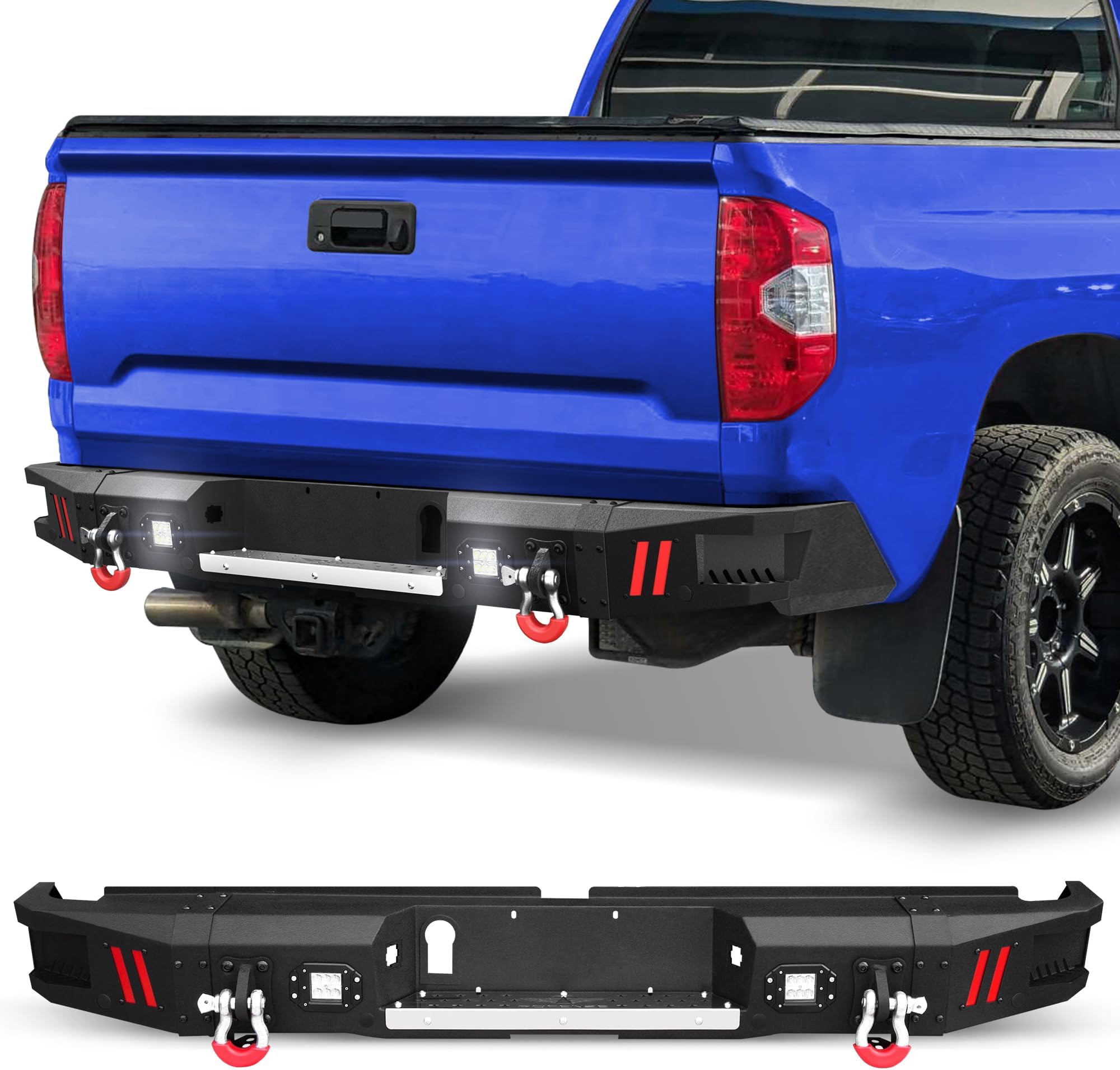 Amazon.com: POFENZE Tundra Rear Bumper for 2014-2021 Tundra, Textured ...