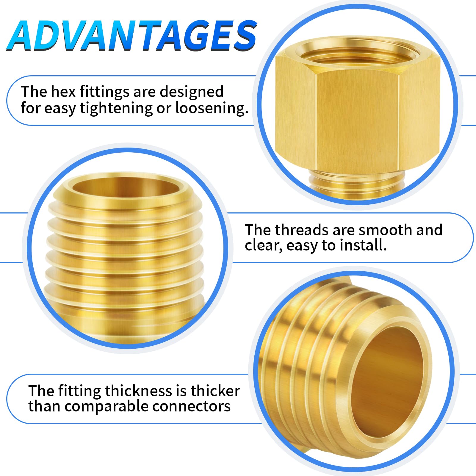 Snapklik.com : ChillWaves Brass Pipe Fitting, Reducer Adapter 1" NPT ...