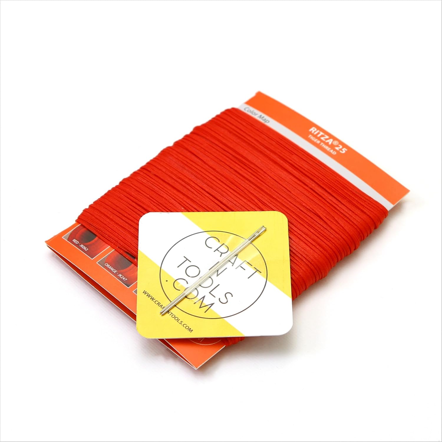 Amazon.com: RED 0.8mm RITZA 25 Tiger Thread for Leather Craft | Waxed ...