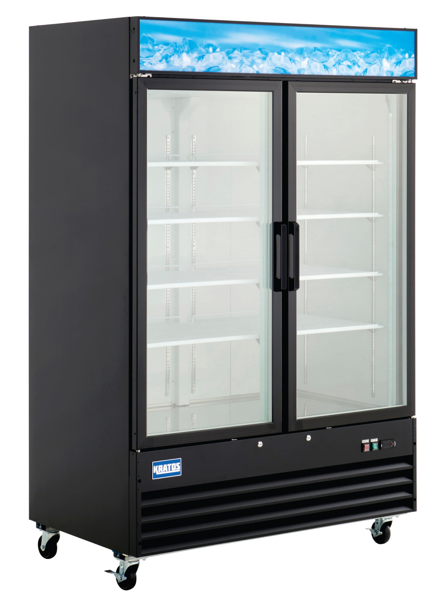 Kratoscommercial Freezer Display Merchandiser 2 Self Closing Swing ...