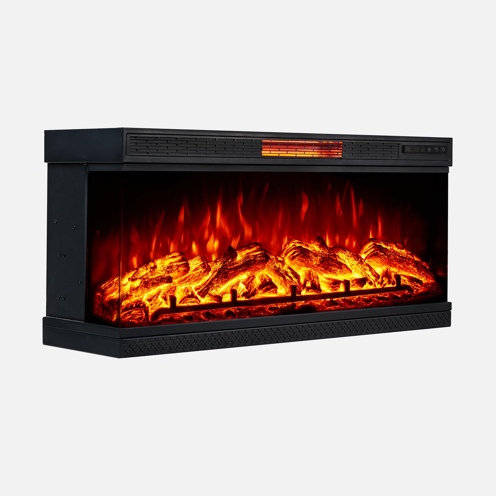 Amazon.com: AMERLIFE 3-Sided Glass Electric Fireplace with Remote ...