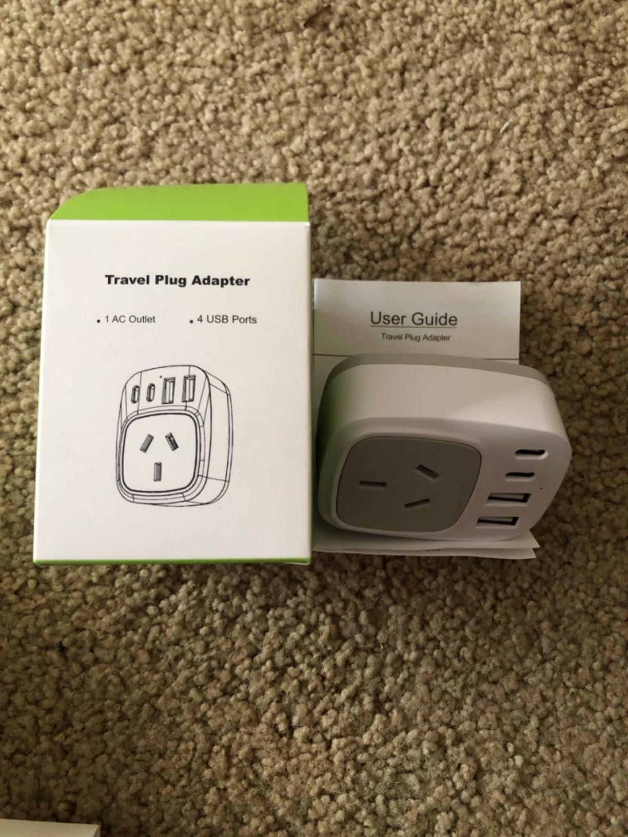 Japan Travel Adapter, AU to Japan Plug Adapter Type A Travel Power Plug ...
