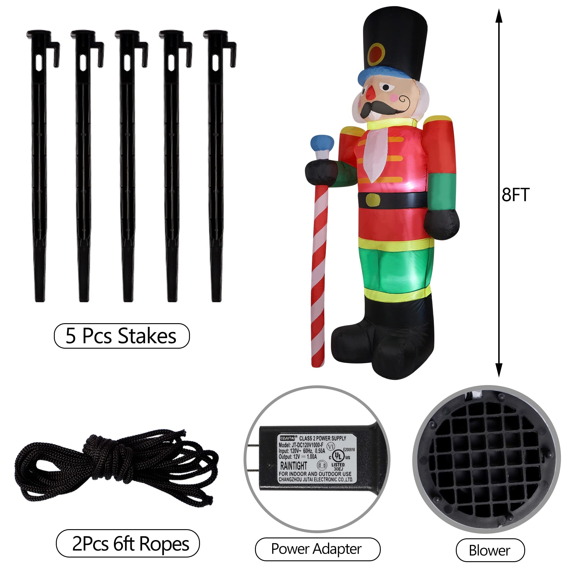 Snapklik.com : Yofit 8 FT Christmas Inflatable Nutcracker Soldier ...