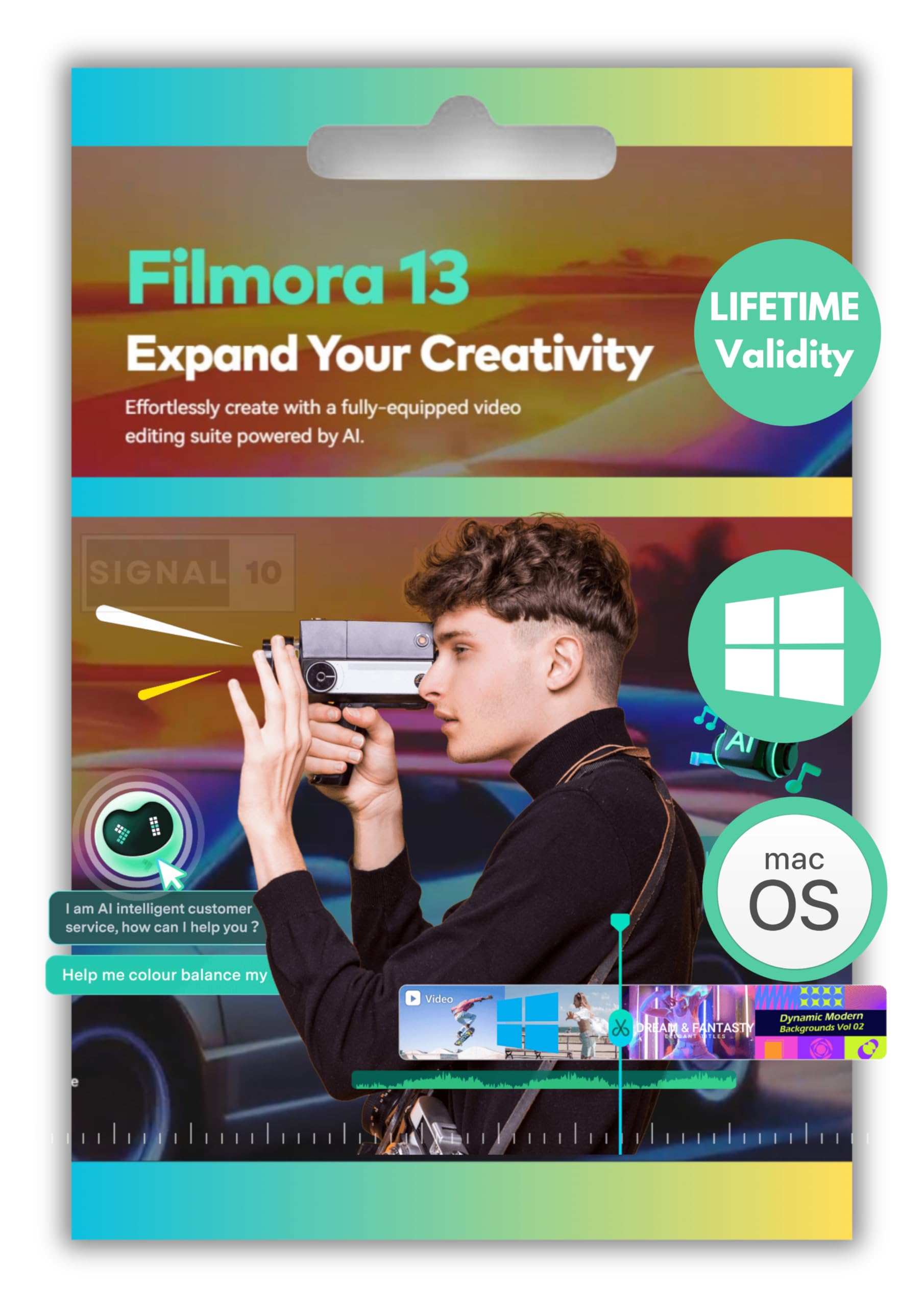 Buy [Latest Version] Filmora 13 Video Editor | 1 Device - Lifetime ...
