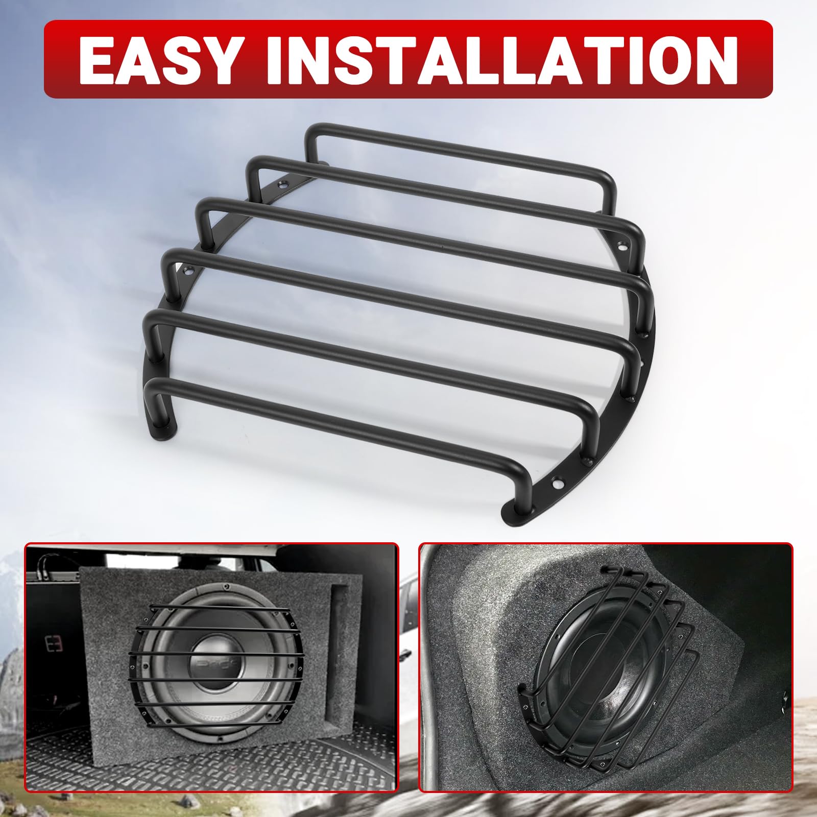8 Inch Subwoofer Aazon.co: NuIth 8 Inch Etal Subwoofer Grill, 4 Bar ...
