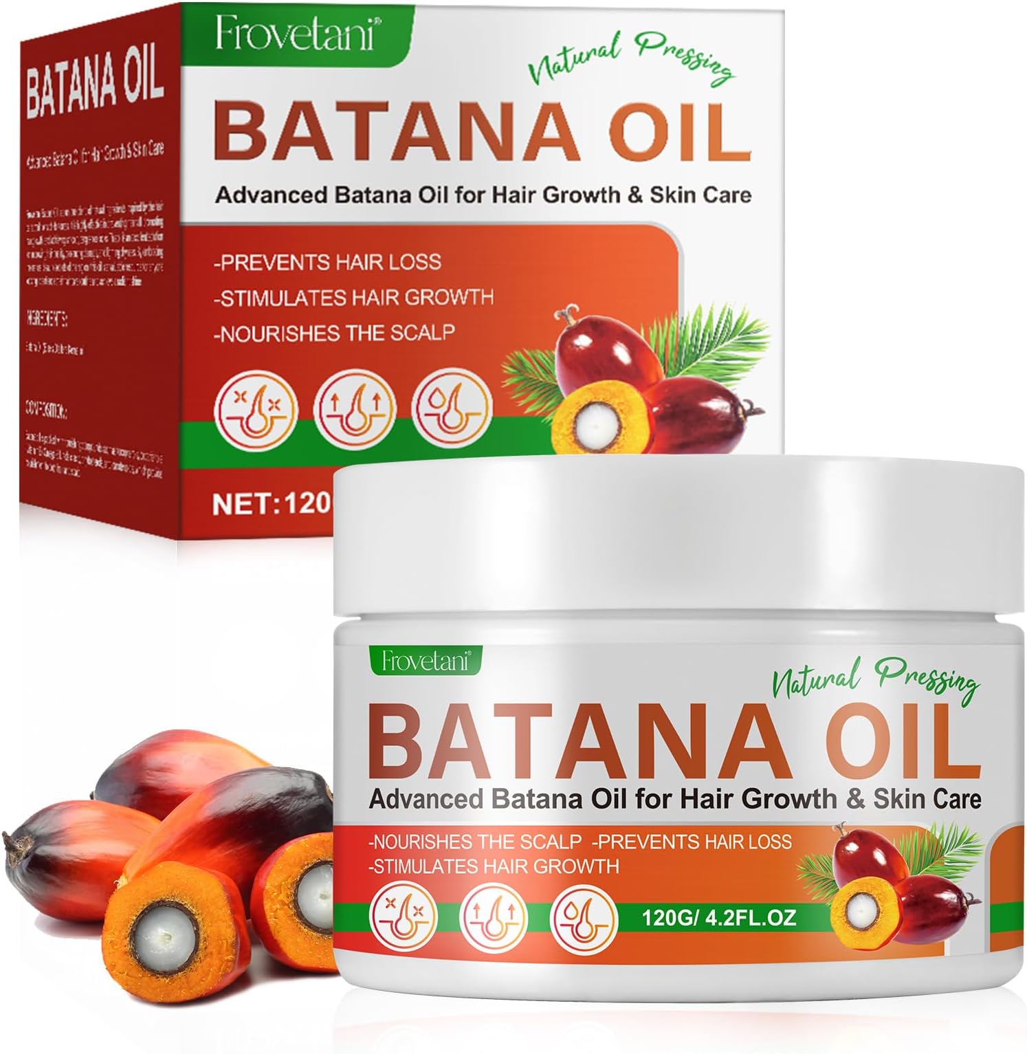 Amazon.com: 100% Natural Raw Batana Oil for Hair Growth, Dr. Sebi Hair ...