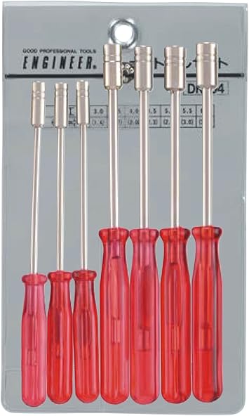 miniature sized nut spinner set (hex nut drivers in mini / small sizes ...