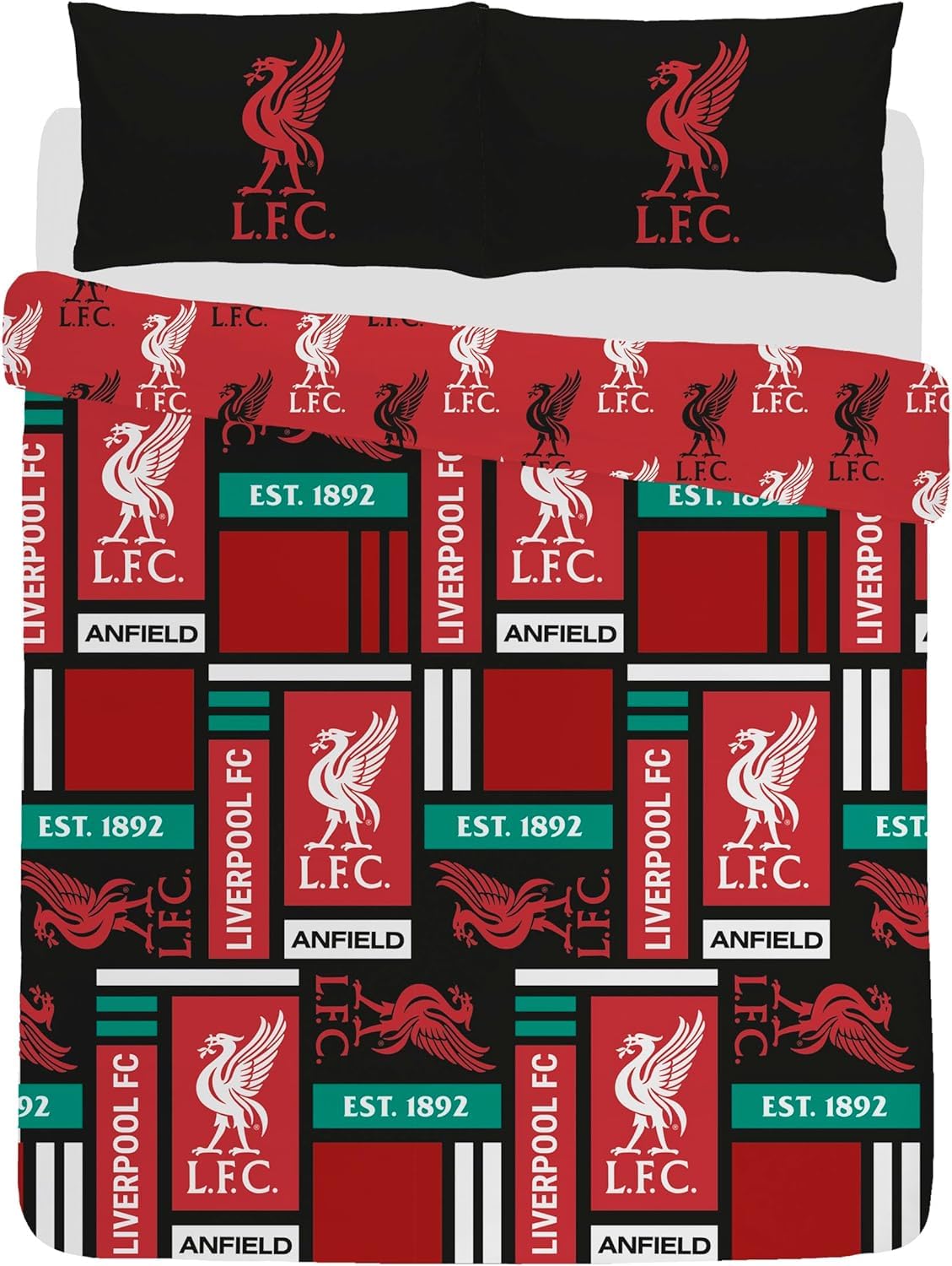 Liverpool fc football duvet cover sets Reversible bedding single double ...