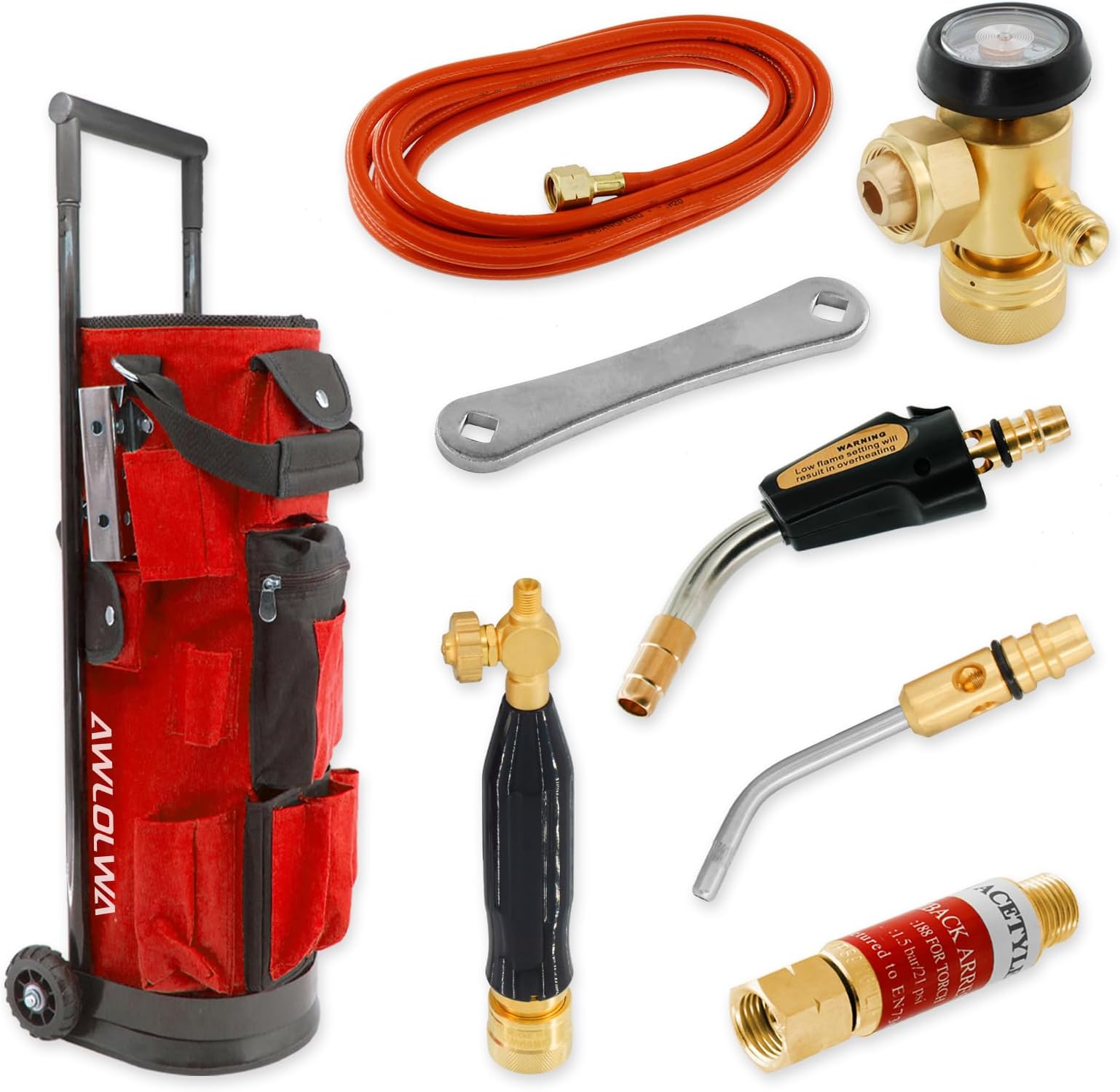 Amazon.com: AWLOLWA TDLX 2010B Air-Fuel Acetylene Kit, Fuel Gas kit ...