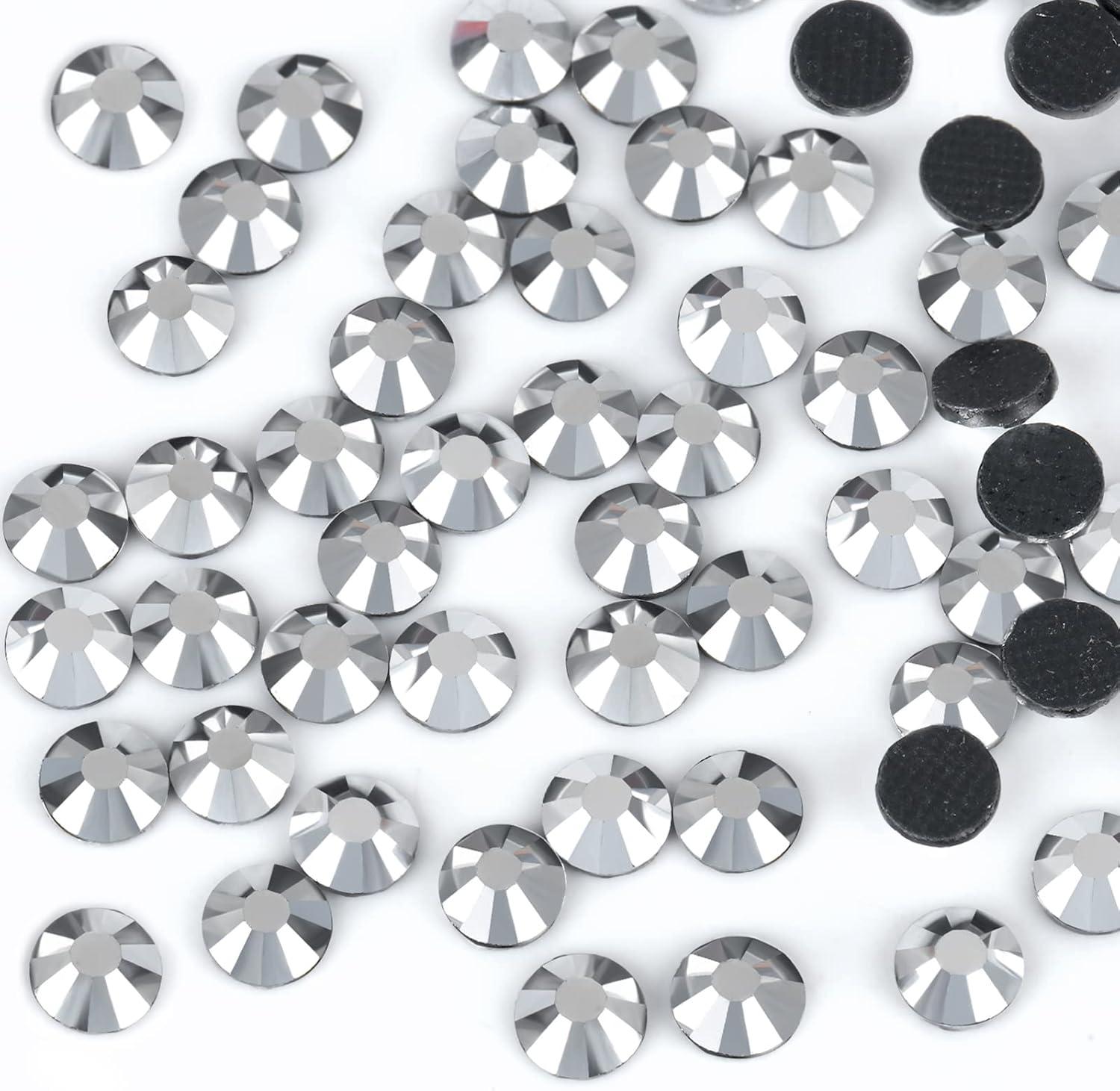 Amazon.com: 576Pcs SS30 Silver Hot Fix Rhinestones Crystal Glass ...