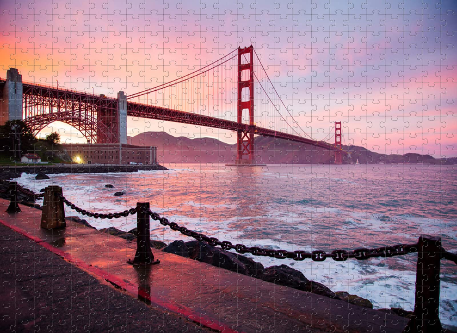 42000 Piece Puzzle YU GONG FANG 8000 Piece Golden Gate Bridge Jigsaw ...