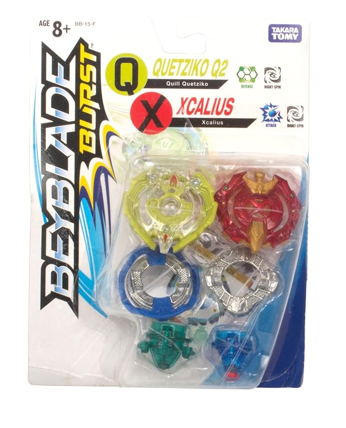 Takaratomy Takara Tomy Beyblade Burst Quetziko and Xcalius (15.2cm ...