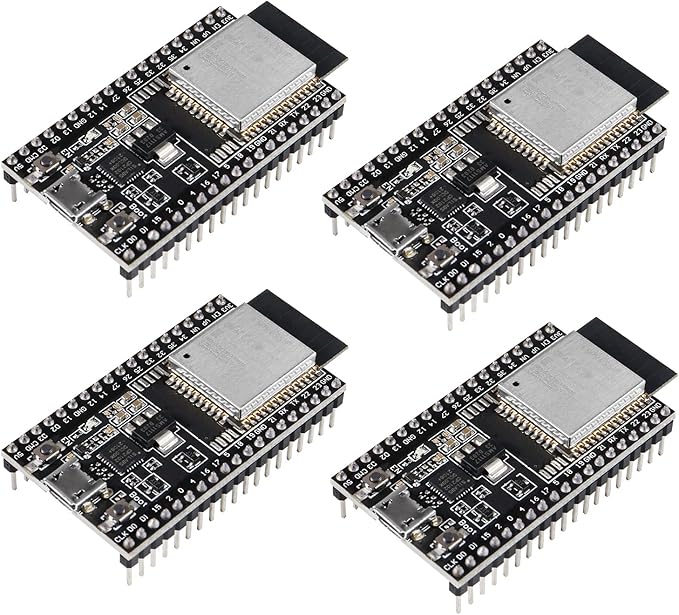 Aoicrie 4 Stück Esp32 Devkitc Kernplatine Esp32 Entwicklungsplatine Esp32 Wroom 32d Wifi