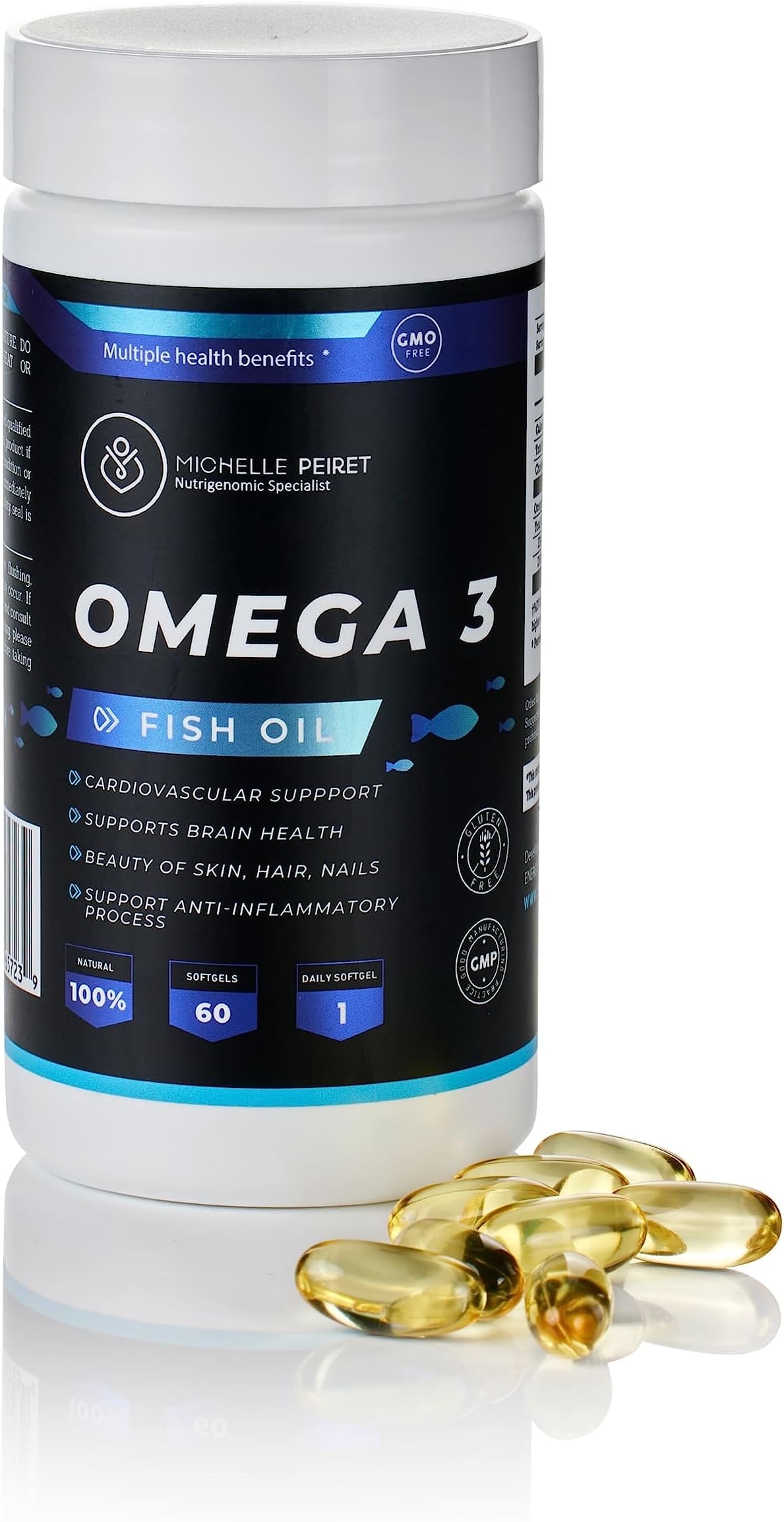 Amazon.com: Michelle Peiret Omega 3 Fish Oil | Fish Oil Capsules| Fish ...