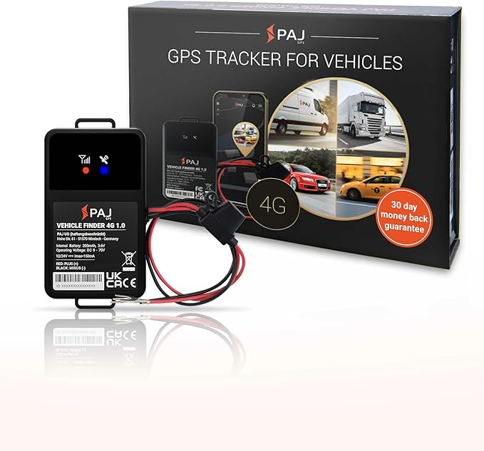 Amazon.com: PAJ GPS Vehicle Finder 4G, 1.0 - Cellular Connected, Real Time Tracking GPS Tracker ...
