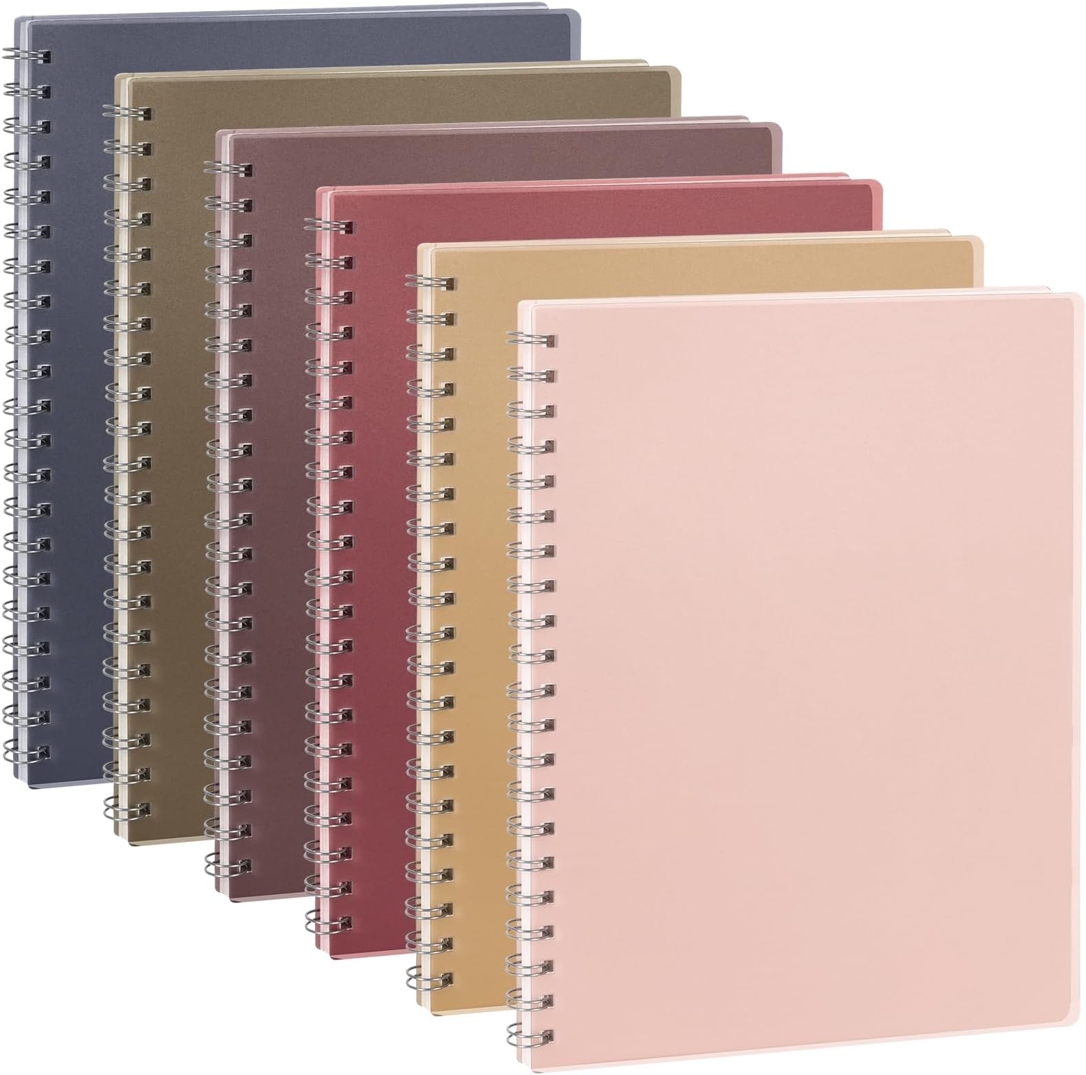 Amazon.com : Glenmal 6 Pcs Spiral Notebook for Work A4 8.5 x 11 ...