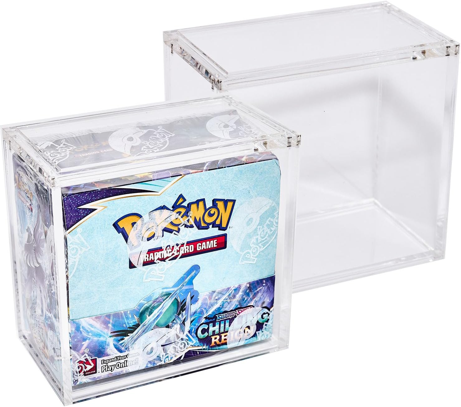 Amazon.com: TCGHalo Acrylic ETB Case (3 Pack) - Secure Sliding Magnetic ...