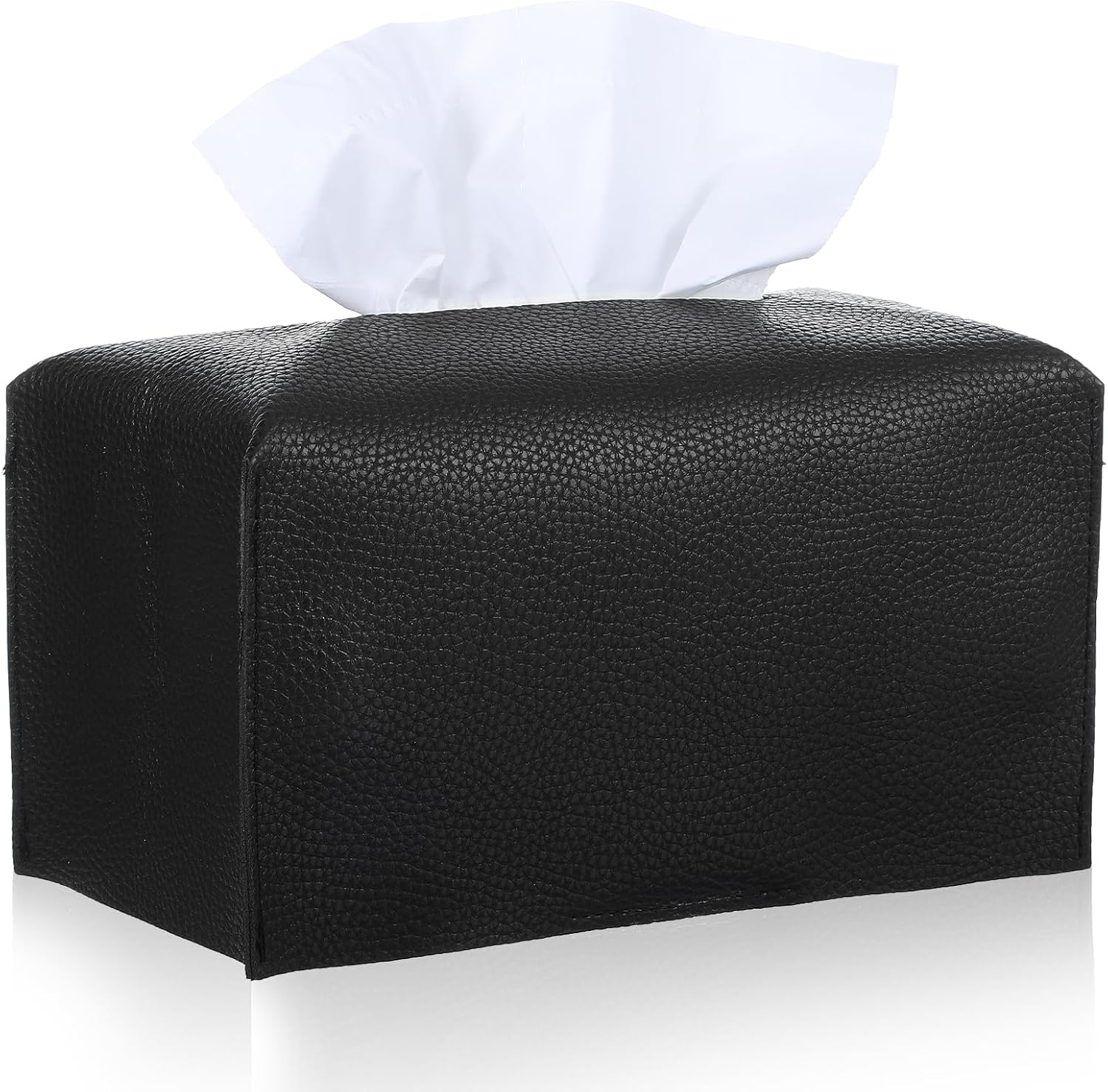 Amazon.com: Lnngub Rectangle Tissue Box Cover, PU Leather Tissue Box ...