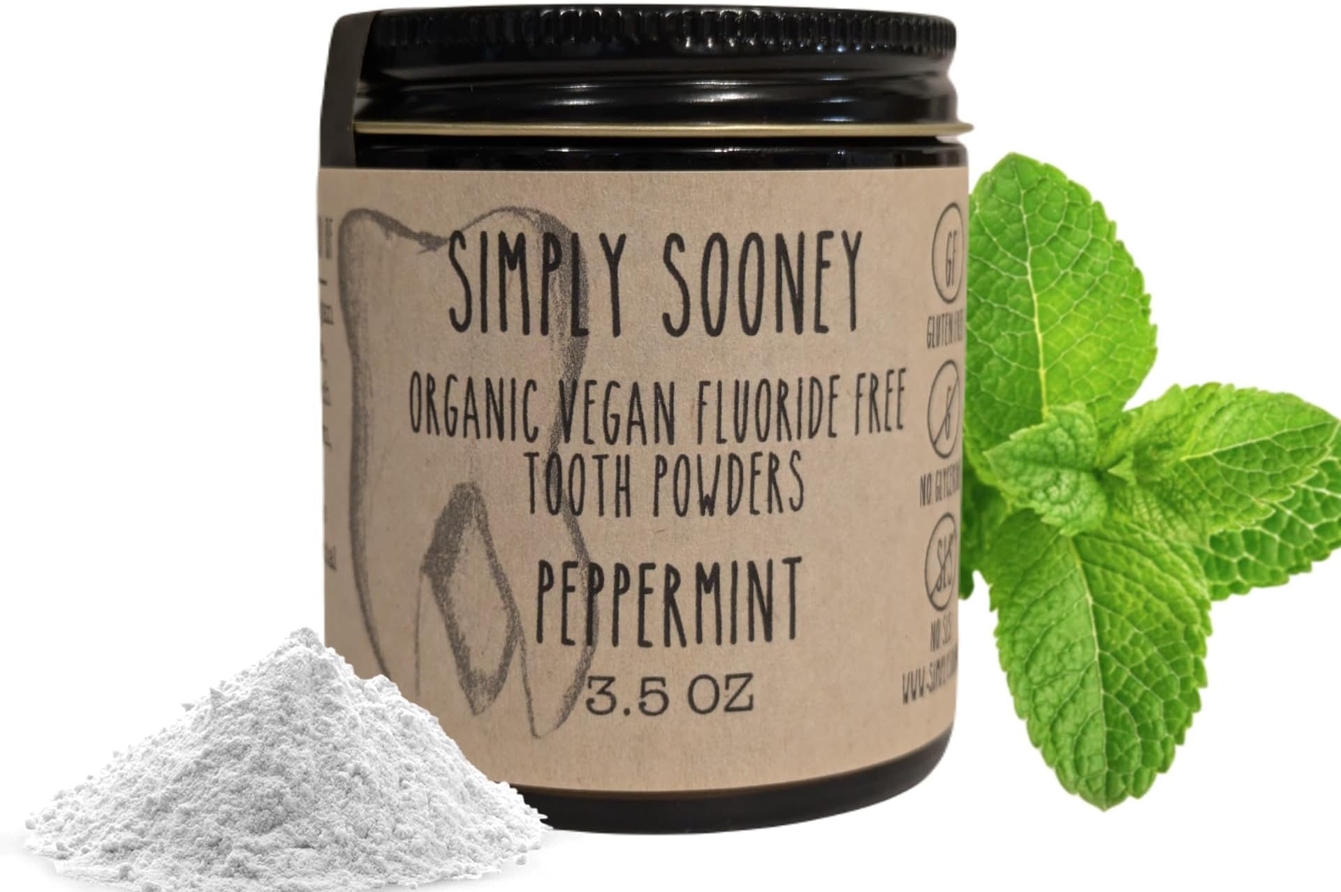 Amazon.com : Simply Sooney Fluoride Free Remineralizing Tooth Powder ...