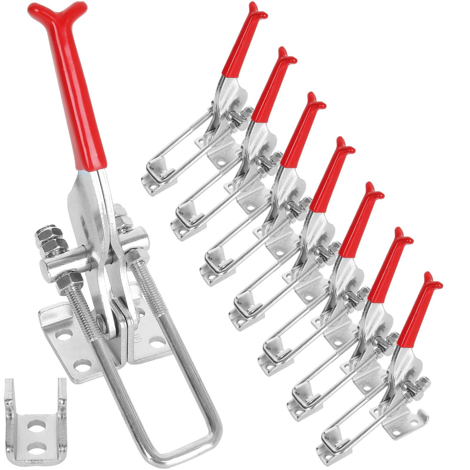 Buy 8 Pack Toggle Latch Adjustable Toggle Clamp 701 lbs Heavy Duty Hasp ...
