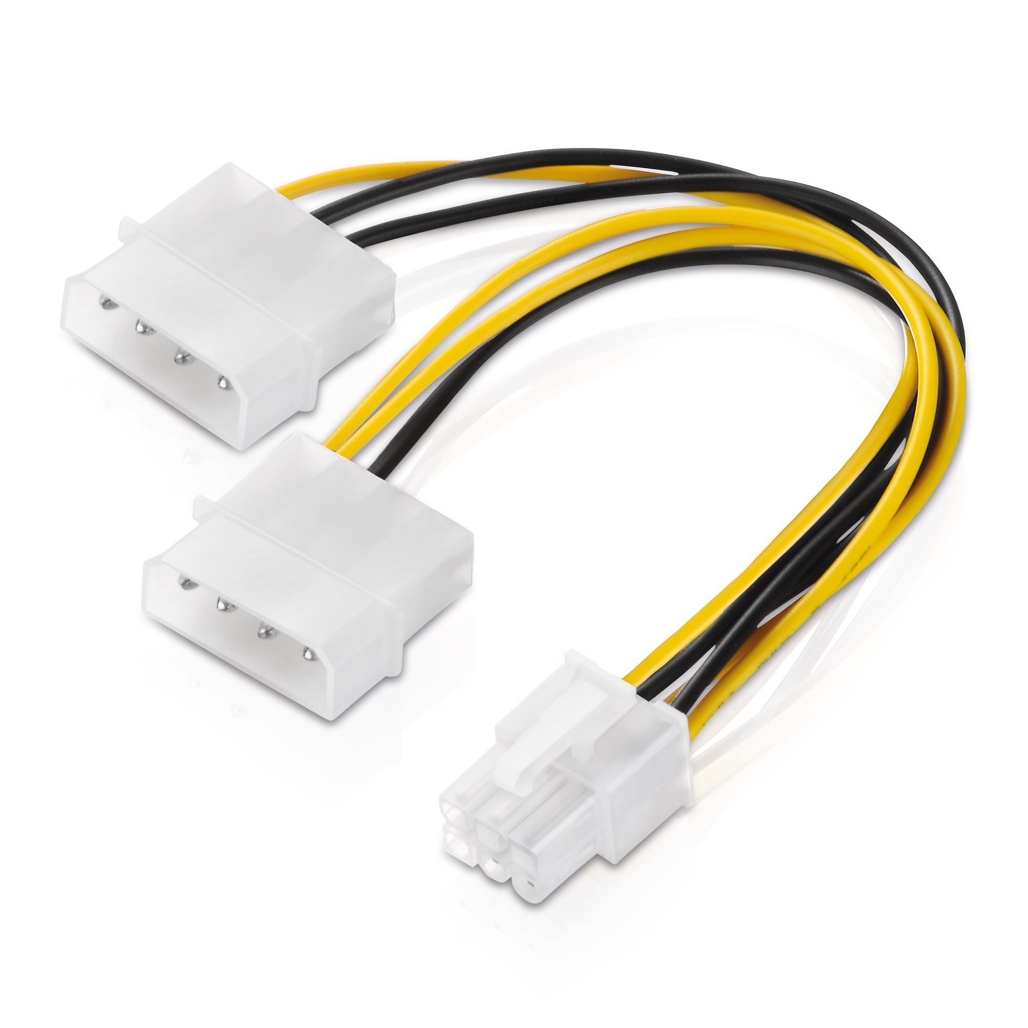 6-Pin Graphics Card Power Cable Adapter PCIe PCI-E PCI Express PEG 1x ...