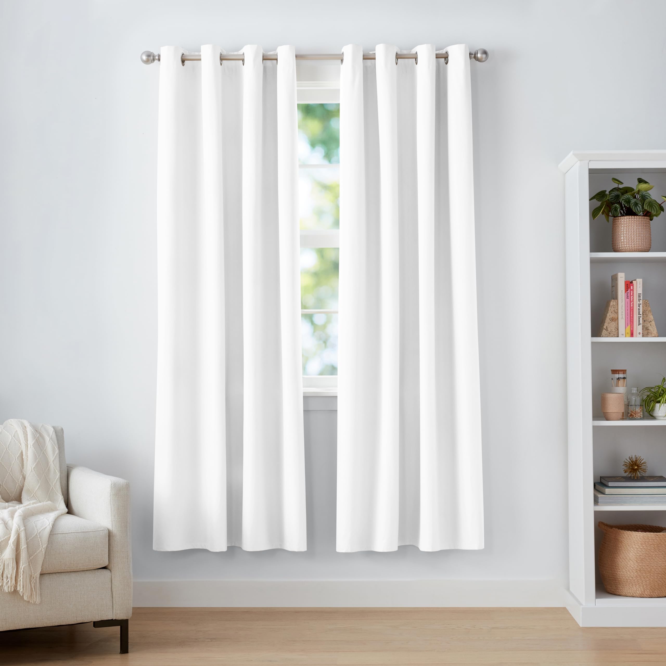 Amazon.com: NICETOWN 2 Panels of 42 inches x 84 inches Long Grommet ...