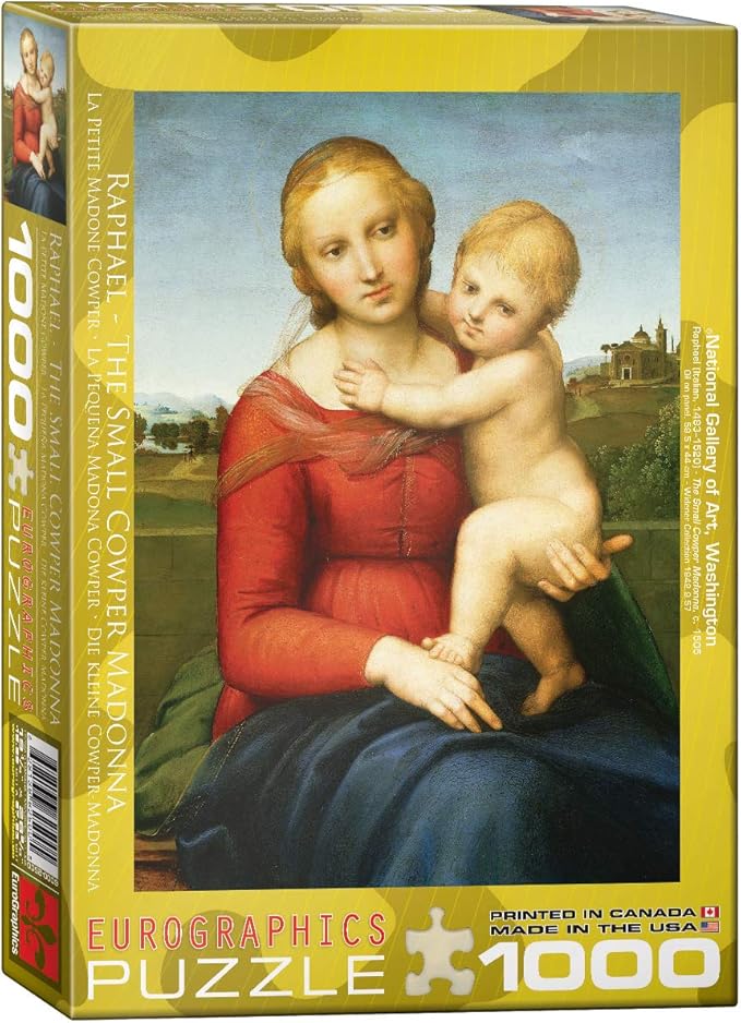 Eurographics Cowper Madonna by Raphael 1000-Piece Puzzle, Jigsaw ...