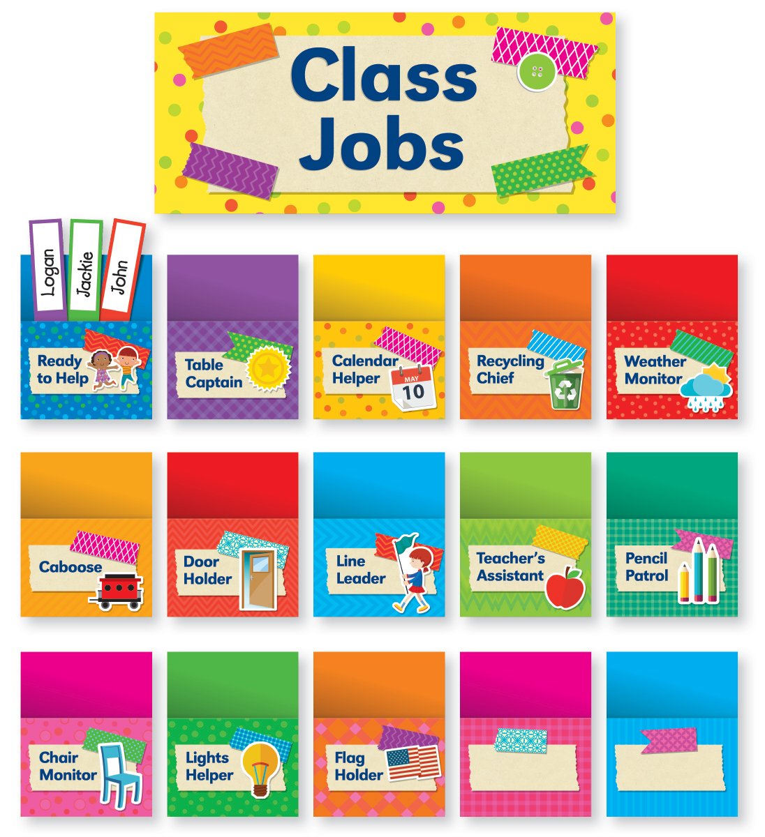 Tape It Up! Class Jobs Bulletin Board: Scholastic, Scholastic ...