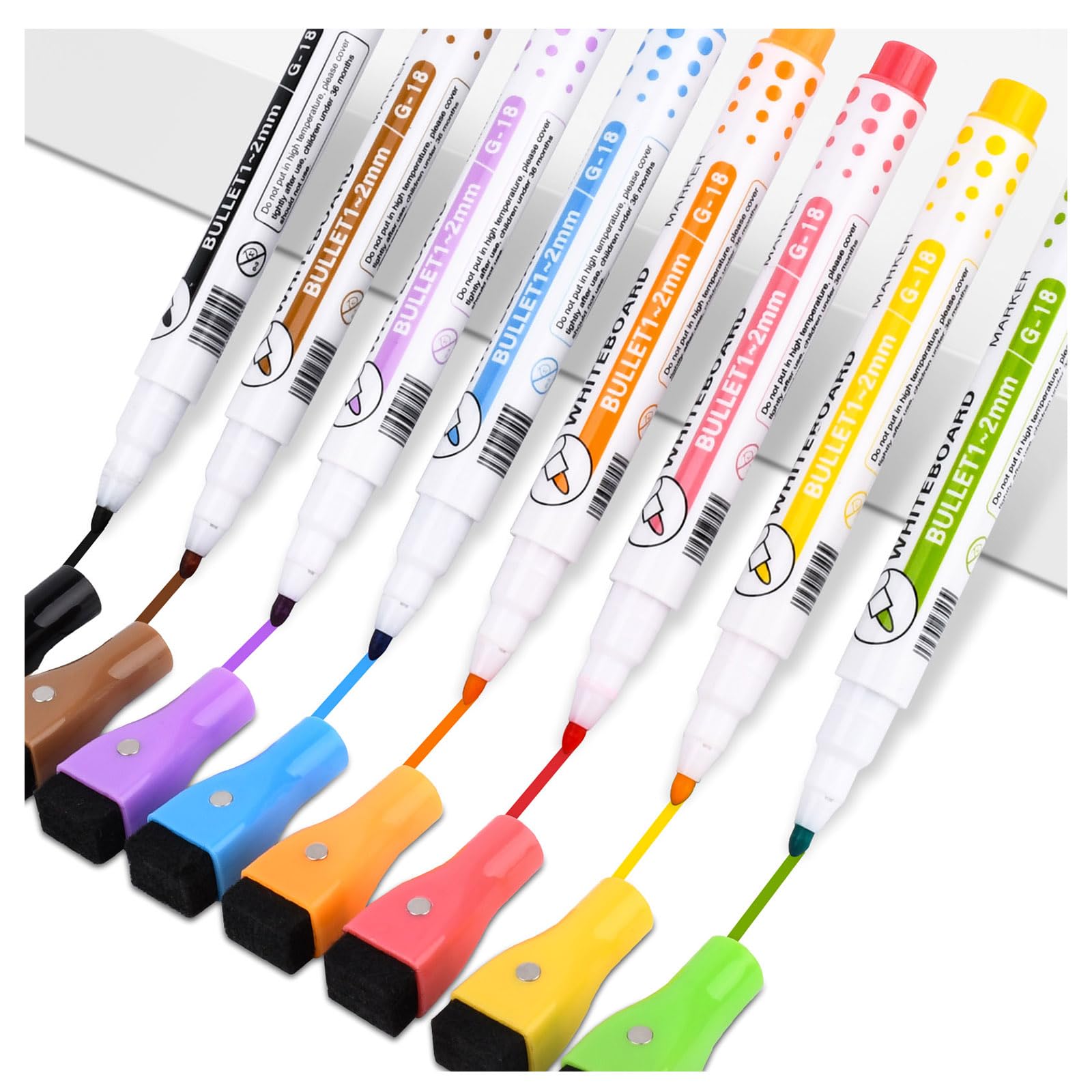 Snapklik.com : MAGXCENE Magnetic Dry Erase Markers Ultra Fine Tip ...