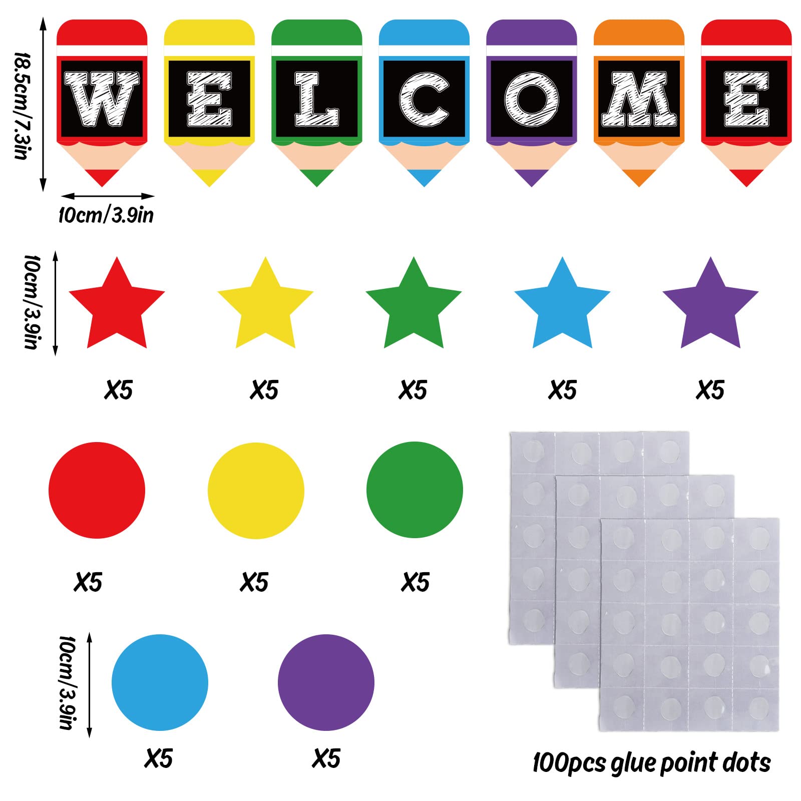 Schoolgirl Style Classroom Decor Composition Bulletin Board Welcome ...