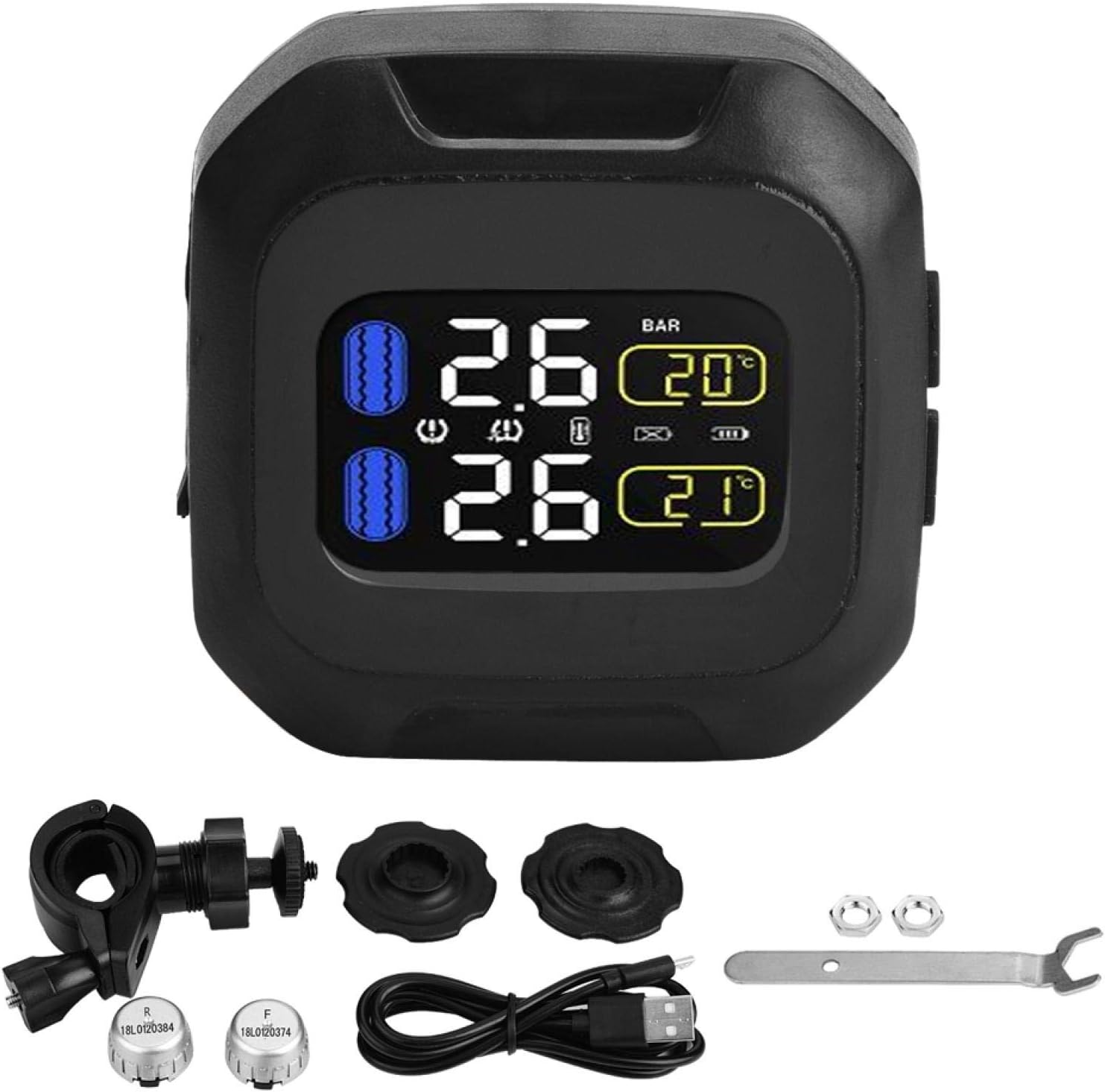 sistema tpms moto + Akozon Motorcycle Wireless TPMS Sensor Tire ...