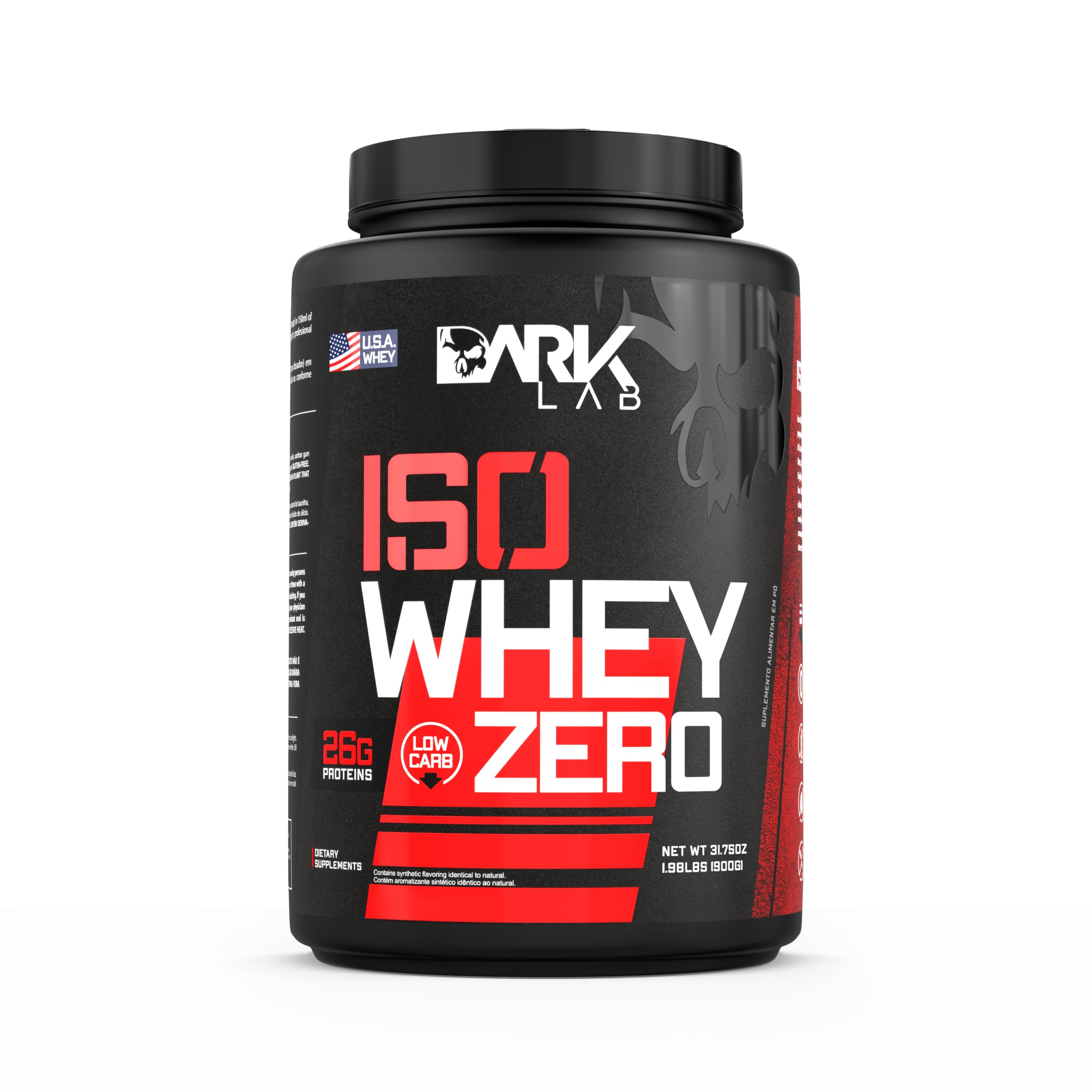 Whey Isolado Iso Whey Zero 900G Natural Dark Lab (900G, Morango) | Amazon.com.br