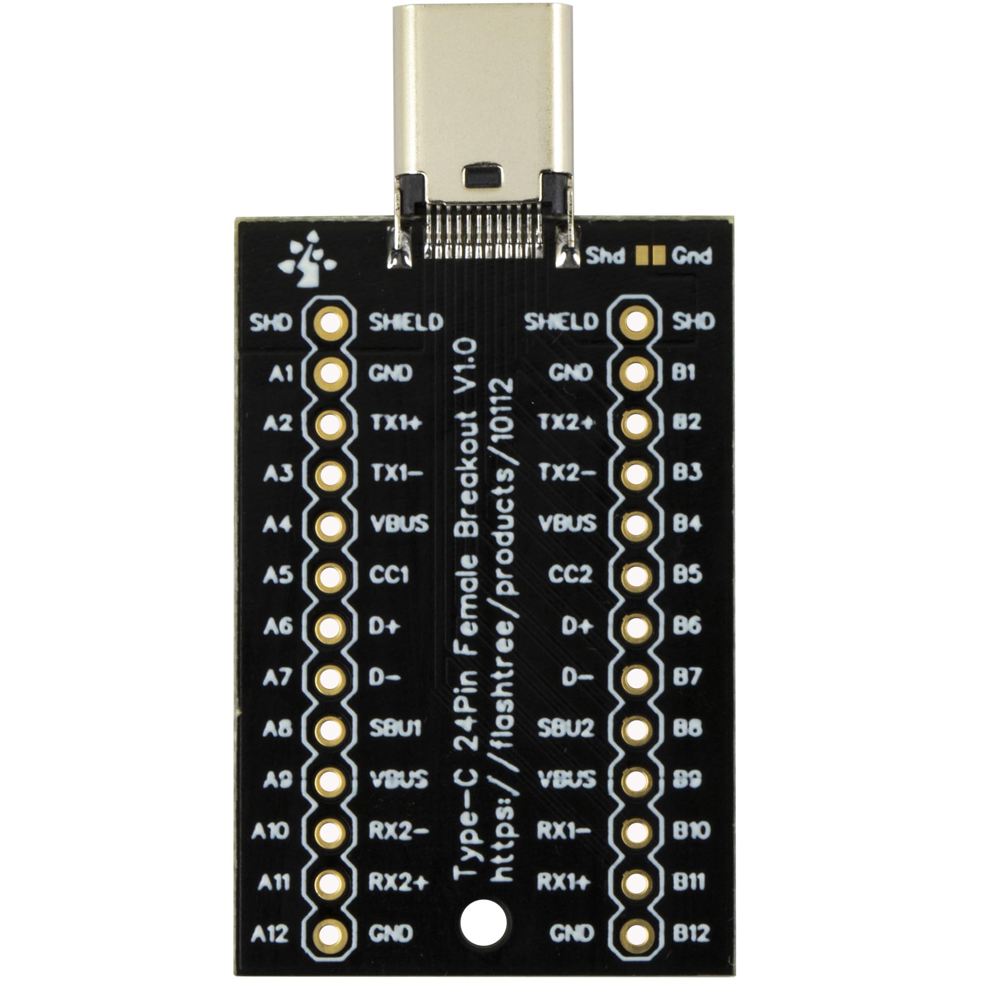 Amazon.com: naughtystarts USB Type-C Breakout Board Female Plug 24 Pin ...