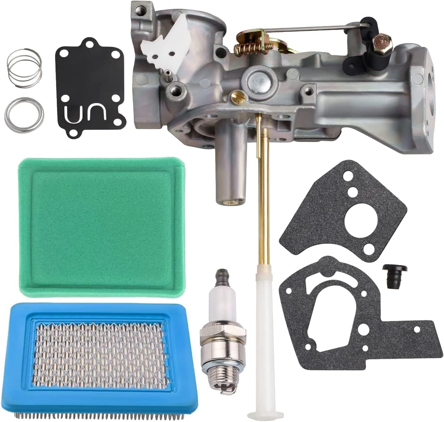 Amazon.com: GLENPARTS Carburetor FOR Briggs Stratton 498298 135212 ...