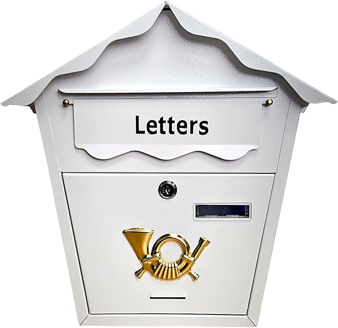 Top Home Solutions® Wall Mounted Post Box – Lockable with 2 Keys ...