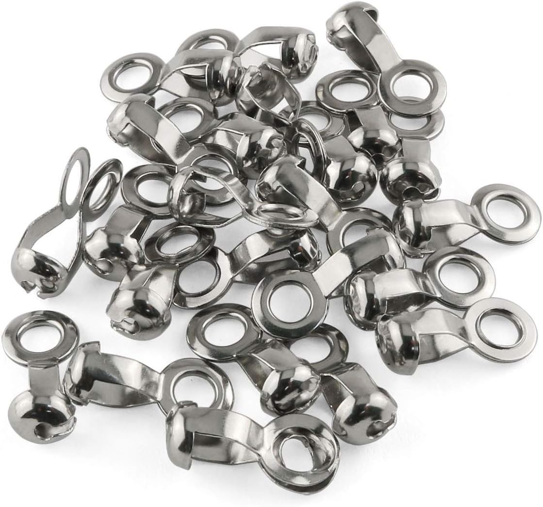 Amazon.com: #8 & #10 Beaded Ball Chain Pull Loop Connector (12 Pack ...