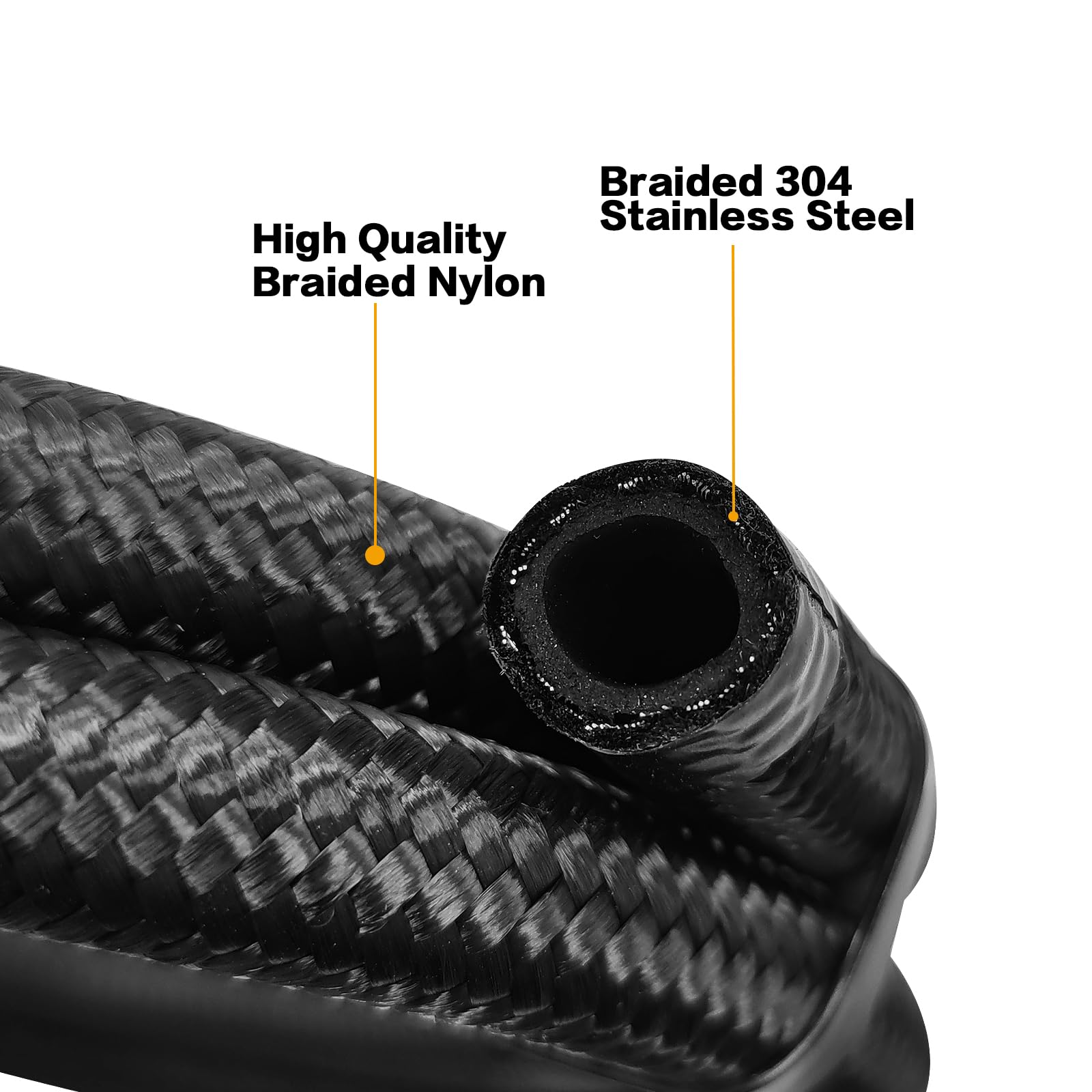 LS Swap Steering Hose Power Steering Hose Kit For LS Swap - 25Inch 6AN ...