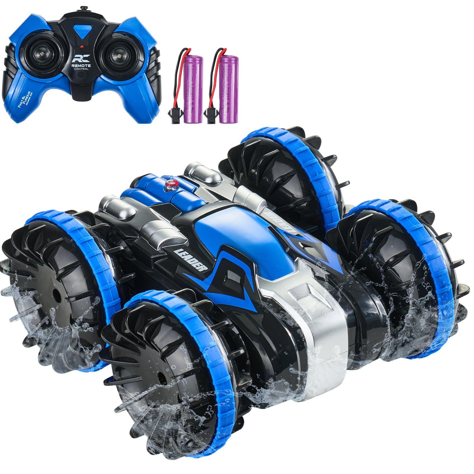 Amazon.com: VEVOR Amphibious Remote Control Car, 4WD Waterproof 2.4GHz ...